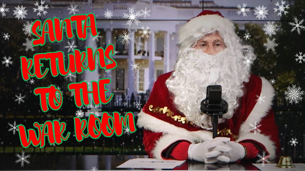 Santa Visits Infowars Studios And Delivers Christmas Presents